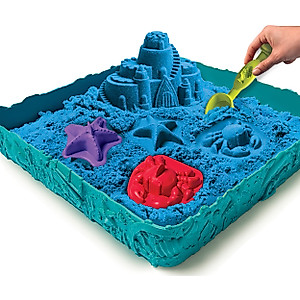 Kinetic Sand - Sandcastle Set with 1lb of Kinetic Sand and Tools and Molds (Color May Vary)