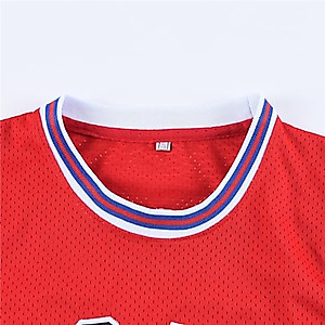 Youth #23 Space Movie Basketball Jersey 90s Hip Hop Party Basketball Shirt for Kids (Red L)