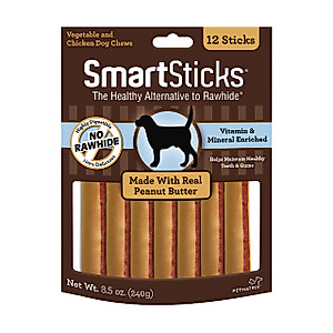SmartBones SmartSticks, Treat Your Dog to a Rawhide-Free Chew Made With Real Meat and Vegetables
