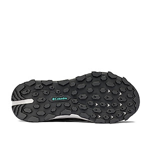 Columbia Women's Hatana Max Outdry Hiking Shoe, Dark Grey/Electric Turquoise, 9