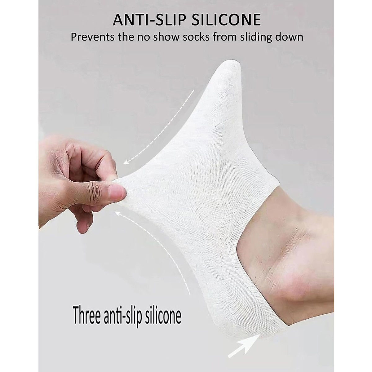 RICHBULL 20Pairs No Show Socks for Women & Men,Low Cut Socks Breathable Casual Socks Thin Sock No Slip