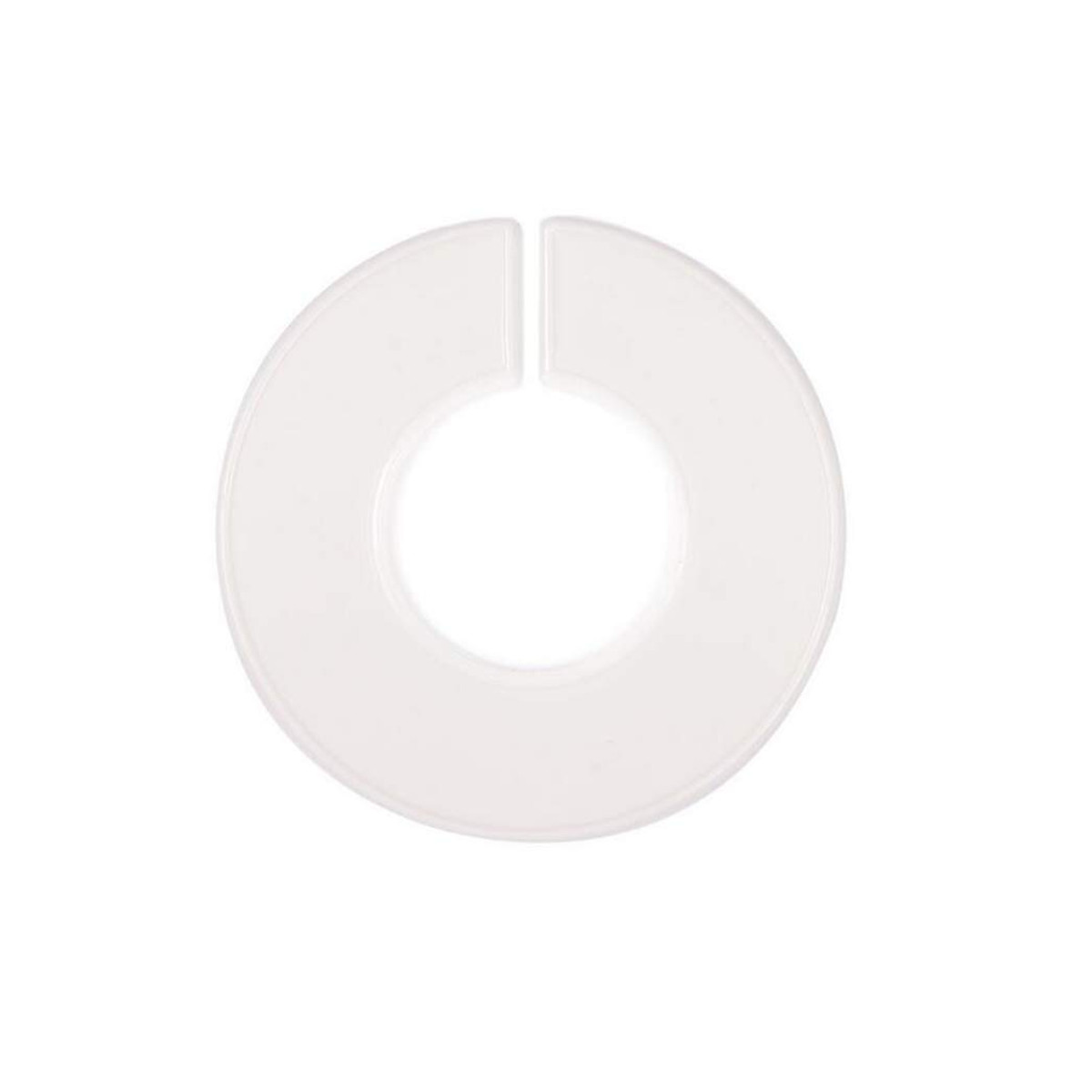 QUUPY 10Pcs White Plastic Clothing Rack Size Dividers Closet Organizer Hanger Separator Divides Clothing Rod Round Hangers Closet Dividers for Home Closets Clothing Shops Clothing Rack