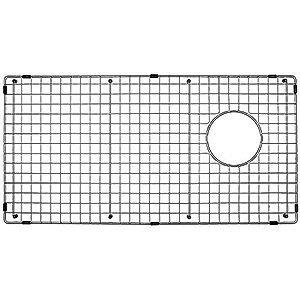 Serene Valley Sink Bottom Grid 28-1/4" x 14-3/8", Side Drain with Corner Radius 3/8",NDG2814S
