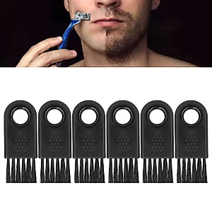 Shaver Cleaning Brush, Nylon Hair Durable Stable Electric Shaver Cleaning Brush Wearable 6Pcs for Household Cleaning for Computer Accessories