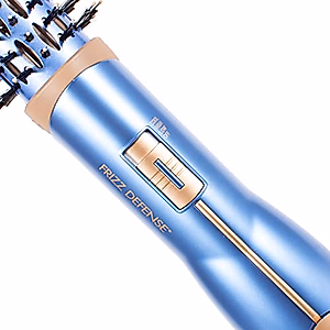 Conair Nano Titanium Ceramic Frizz Defense 1½” (38 mm) Compact Lightweight Hot Air Styling Curl, Straighten, Waver Brush - BC850