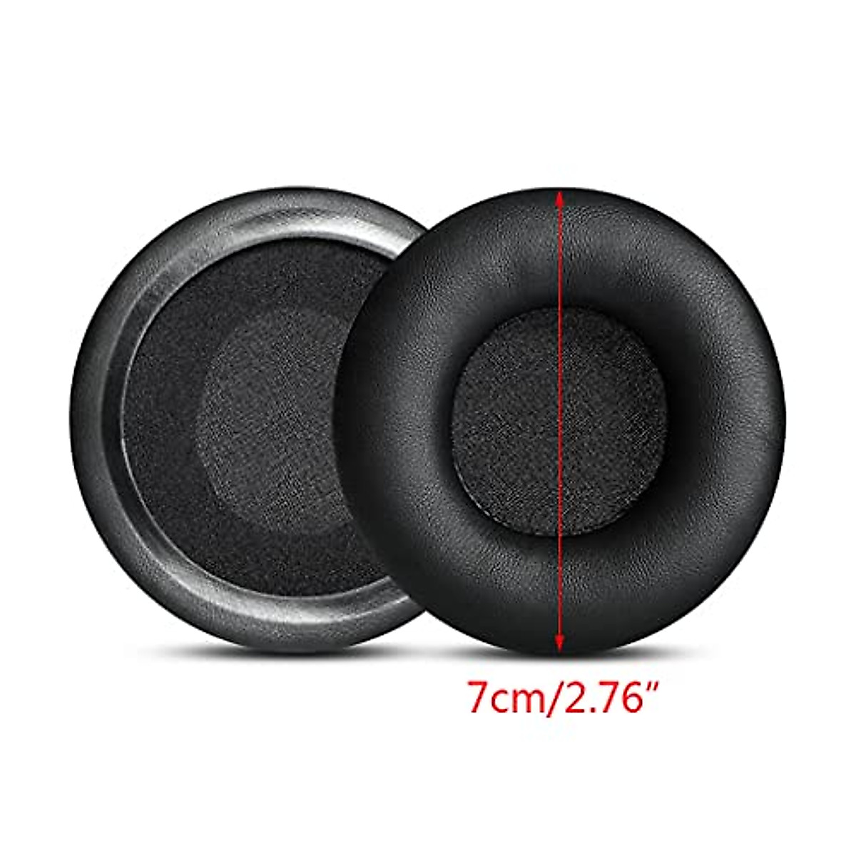 Breathable Ear Pads Pillow Cover 1 Pair Memory Foam Earpads Replacement Black White Compatible with ATH-AR3BT AR3IS gaming earmuffs Replacement headband earmuffs cushion compatible with ATH-AR3BT