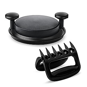 3 PCS Chicken Shredder,Shredder Pro Bowl with Meat Claws,Meat Shredder Tool with Handles,Heat Resistant Bear Claws for Shredding Meat,Meat Shredder,Chicken Tool,Non-Skid Chicken Shredder,black