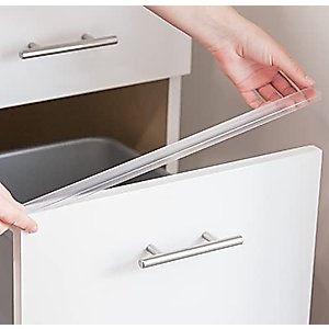 CABINET HERO Slimline - Slip on Cabinet Door Protector Edge Guard - Clear - ¾” Thick - 18” Length (Pack of 4)