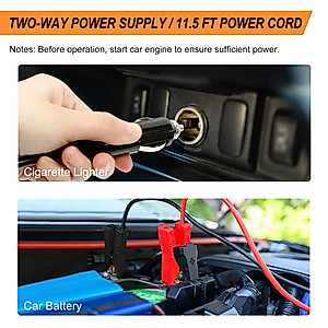 BEETRO Electric Car Jack Kit 5 Ton 12V with Electric Wrench and Tire Inflator Pump for SUV MPV Sedan Change Tires Garage Repair