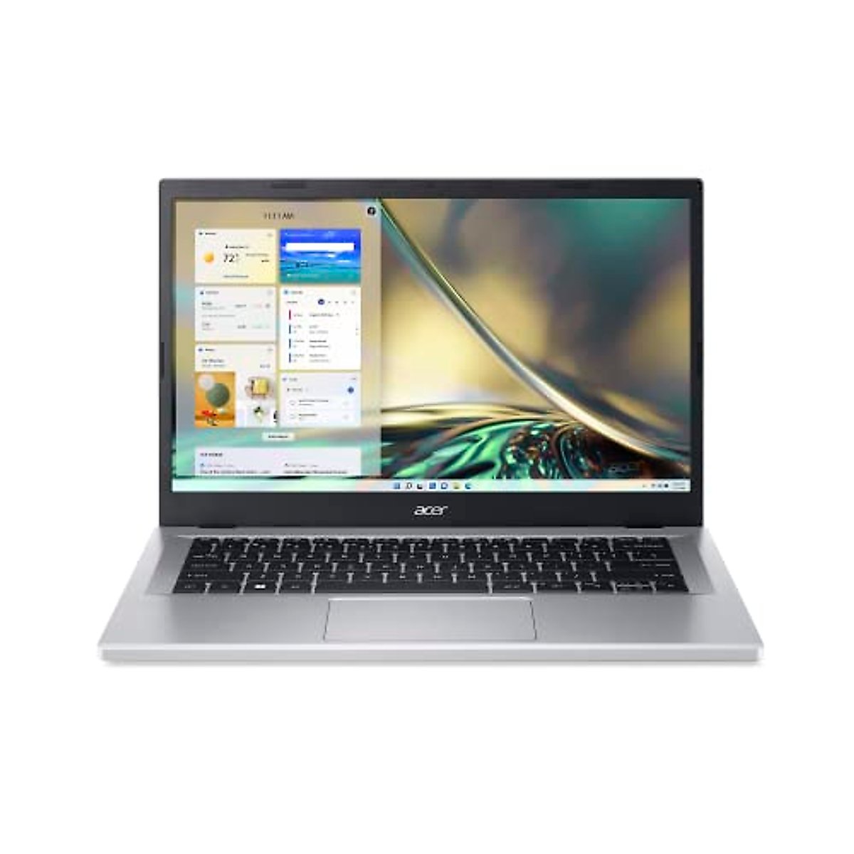 Acer Aspire 3 A314-23P-R3QA Slim Laptop | 14.0" Full HD IPS Display | AMD Ryzen 5 7520U Quad-Core Processor | AMD Radeon Graphics | 8GB LPDDR5 | 512GB NVMe SSD | Wi-Fi 6 | Windows 11 Home,Silver