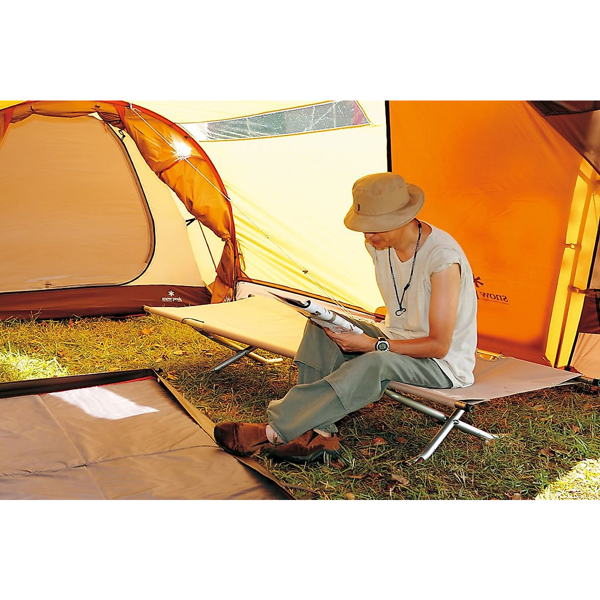 Snow Peak High Tension Cot, Beige