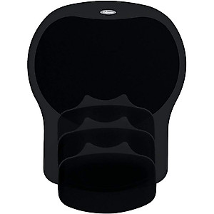 Fellowes Easy Glide Gel Wrist Rest and Mouse Pad, Black (93730)