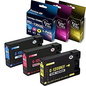 EASYPRINT Compatible 1200XL Ink Cartridges PGI-1200 PGI1200XL to Used for Canon MAXIFY MB2720 MB2120 MB2320 MB2020 MB2350 MB2050 (3- Color Set, High Yield)