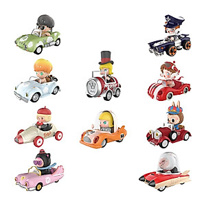 pop mart POP CAR Super Track Series 3PC Exclusive Action Figure Box Toy Bulk Box Popular Collectible Art Toy Cute Figure Creative Gift, for Christmas Birthday Party Holiday