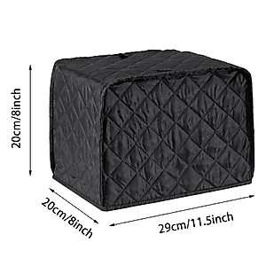 2 Slice Toaster Appliance Cover,Quilted Toaster Cover Bread Maker Cover,Kitchen Small Appliance Covers,Universal Size Microwave Toaster Oven Cover,Dustproof Cover for Most Standard 2 Slice Toasters