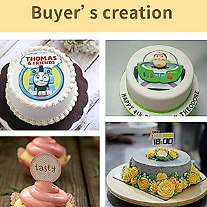 Topwang 4 Colors 100ML/Bottle Food Grade Bakey Ink refillable for Canon PGI-250 PGI270 PGI-280 Ink Cartridges Ca ke Ink C AKE Maker Print on Sugar Paper/Frosting Icing Sheet, Black,Cyan,Mageta,Yellow