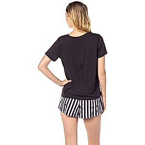 INTIMO Beetlejuice Womens' Handbook For The Recently Deceased Sleep Pajama Set Shorts (XXX-Large) Multicolored