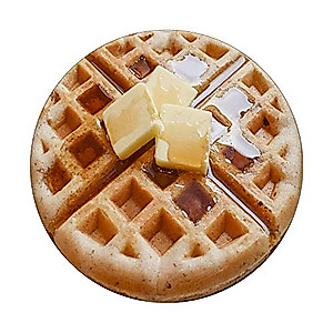 Cute breakfast food brunch butter syrup waffle PopSockets PopGrip: Swappable Grip for Phones & Tablets