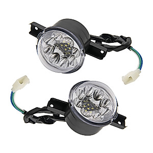 CMOOD 12V LED Front Headlight Compatible for TaoTao 125cc 150cc 250cc 300cc ATV Quad Headlights, Left Right Front Head Light for Coolster Peace JCL Baja Yamoto kazuma Roketa Chinese 4 wheeler (2PCS)