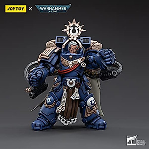 JoyToy 1/18 Warhammer 40,000 Action Figure Ultramarines Chapter Master Marneus Calgar Model