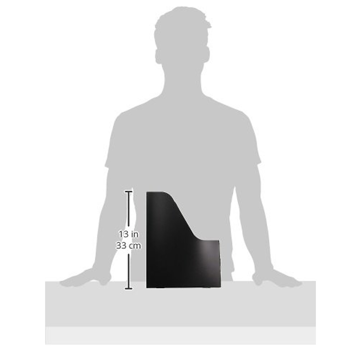 Whitmor Magazine Storage Desk Organizers - Black (Set of 5)