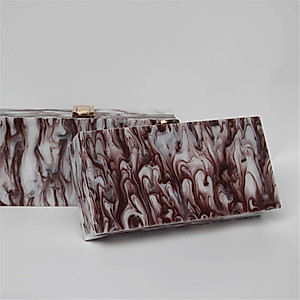 Trendy Wedding Bag Fashion Women Handbag Red Ink Acrylic Luxury Party Prom Evening Bag Woman Box Clutch Purse