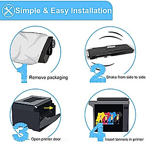 TonerPlusUSA Compatible C400 C405 High Yield Toner Cartridge Replacement for Xerox 106R03524 106R03513 106R03514 106R03515 Toner Use for Xerox VersaLink C400 C405 C400DN MFP C405DN (4 Pack)