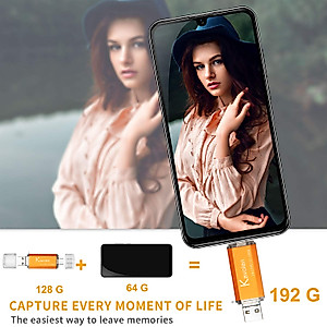 Kavolen 3 in1 128GB High Speed Photo Backup Stick for Android Phones&PC&Laptop. Photo-Memory-Stick-for All Samsung Galaxy Phones.LG,Google Pixel, Huawei, Moto etc.