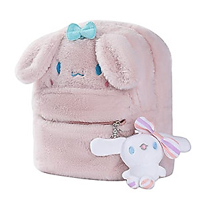 My Melody Backpack Kawaii Cinnamoroll Backpack with Cute Accessories for Girls (Pink)