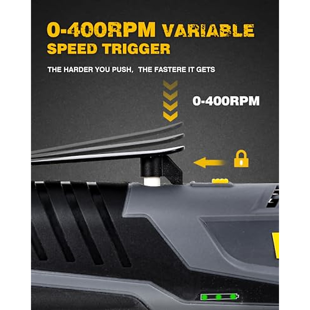 RIDA Cordless Electric Ratchet Wrench Set 40 Ft-lbs 400 RPM 3/8" 12V Cordless Ratchet Kit w/ 2-Pack Li-Ion Batteries & 60-Min Fast Charge, Variable Speed Trigger 8 Sockets New Year presents