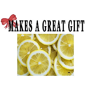 Cute Lemons Kitchen Glass Cutting Board Decorative Gift For Grandma Wife Mom Lemon Design Yellow