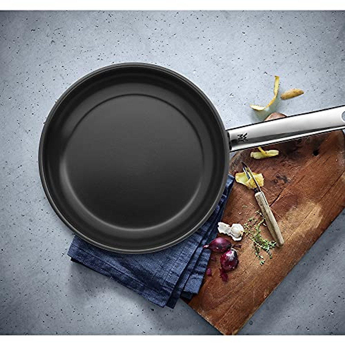 WMF Frying Pan Coated Ø 20 cm Devil Pouring Rim Stainless Steel Handle Cromargan® Stainless Steel Ceradur Suitable for Induction Hand Wash