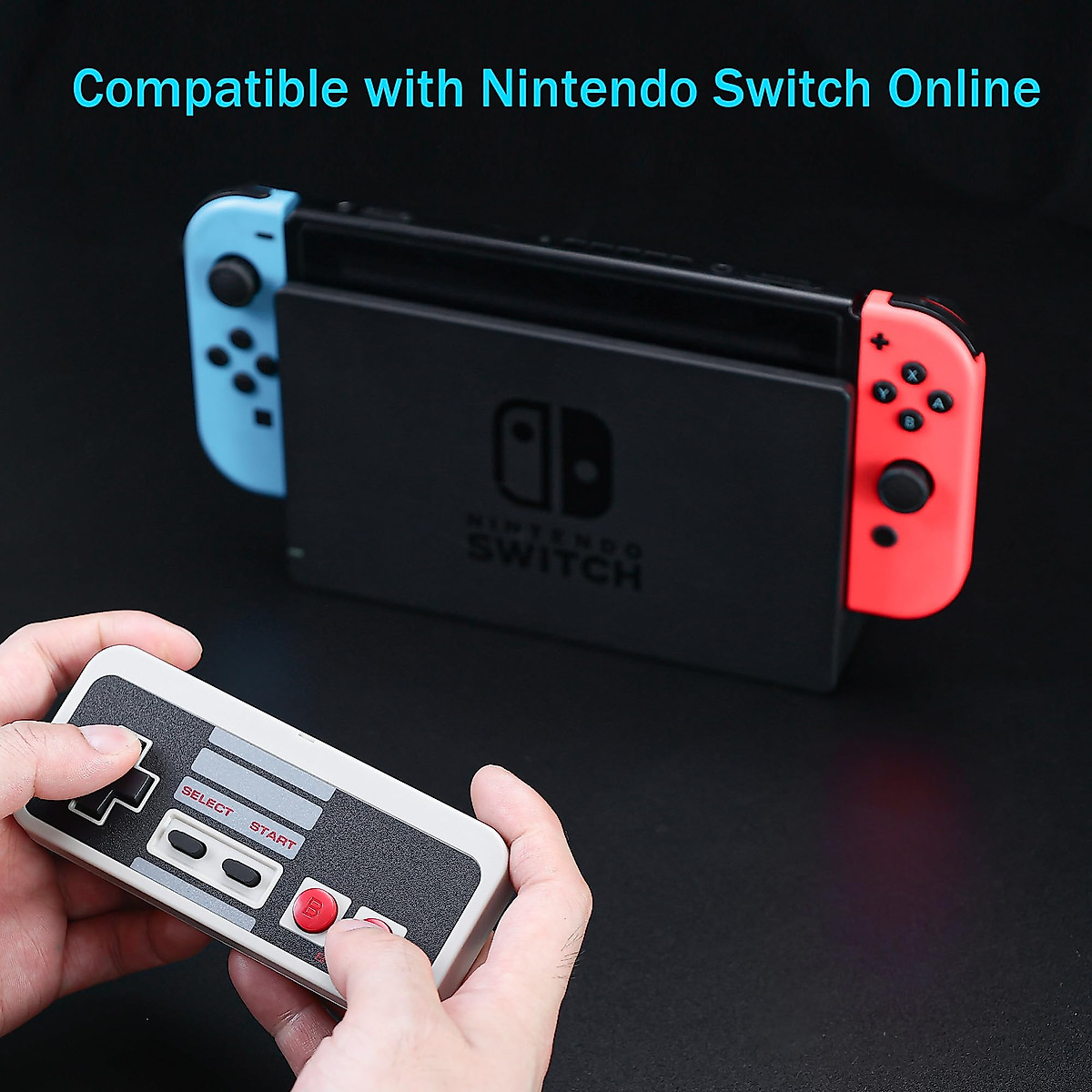 MODESLAB USB NES Controller - Retro Gaming Joystick for PC, Mac, Raspberry Pi - Switch Online Compatible - Classic Design - Plug and Play