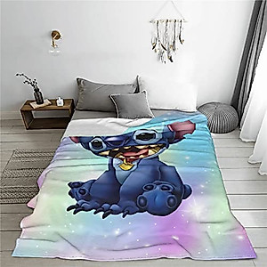 Ultra-Soft Cartoon Throw Blanket Fleece Blanket Comfortable Blankets Soft Cozy Warm Flannel Blankets for Living Room Couch Bed 80"X60"
