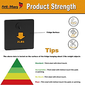 Ant Mag Magnetic Key Hooks 4 Pack Wall Mounted for Hanging Key Towel Bag Hat Scarf Wreath on Metal Surface for Home Kitchen Bathroom Fridge Cabinet Entryway