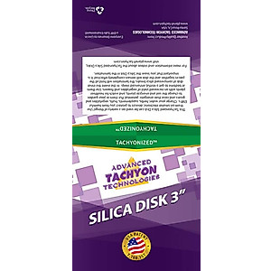 Tachyon Silica Disk (3-inch/7.5cm) | 5G/EMF Protection for Electronic Devices | WiFi, Circuit Breakers, Computers, Tablets