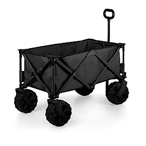 ONIVA - a Picnic Time Brand Adventure Wagon All-Terrain Folding Beach Wagon with Big Wheels - Sport Utility Wagon - Garden Wagon Collapsible - Wagon Cart, (Dark Gray)