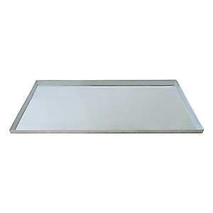 Qlvily Replacement Metal Tray for Dog Crate, 35" L x 21.63" W x 1" H, Waterproof, Rust Resistant, Easy to Clean
