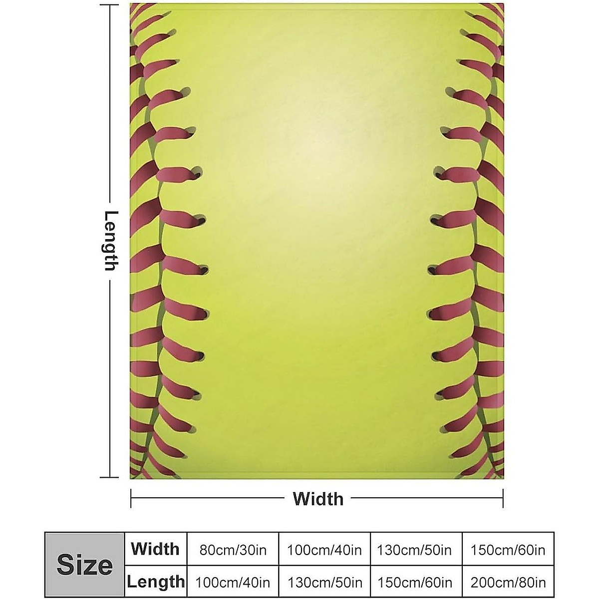 Anydia Softball Blanket Gifts 40 X 50 Inch for Kid,Softball Fannel Fleece Super Soft Throw Blanket Travel Blanket for Bed Couch Sofa