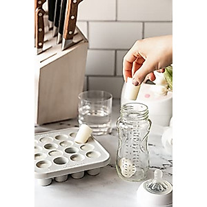 MyMilk by Souper Cubes Half-Ounce Silicone Tray - Freeze and Store Breast Milk and Baby Food - 2 pack - fits any baby bottle (Mint)