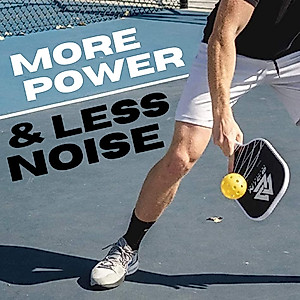 Odin Pickleball Paddles Set of 2 Premium Graphite Polypropylene Honeycomb Core Pickle Ball Paddles - 3 Balls Ultra Cushion Grip - Pickleball Racket Case Bag - Gift for Men Women Indoor Outdoor Games