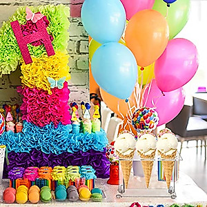 YOUEON 2 Pack Acrylic Ice Cream Cone Holder with 6 Holes, Clear Waffle Cone Holder, Sushi Hand Roll Stand, Cone Holder Stand for Wedding, Birthday, Christmas, Thanksgiving, Restaurant, Party or Buffet