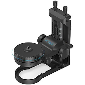 Laser Level Wall Mount Fine-tuning Bracket - ACTBOT Laser Level Line Tool Adapter 360° Magnetic Pivoting Base Tile Floor Multi-Line Point Laser L-Bracket Holder Universal 1/4" Tripod Mountable Stand
