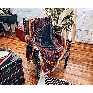 Surreal Entertainment Yu-Gi-Oh! Blue-Eyes White Dragon Card Fleece Throw Blanket | Anime Plush Soft Cover For Sofa, Bed | 45 x 60 Inches, Gold