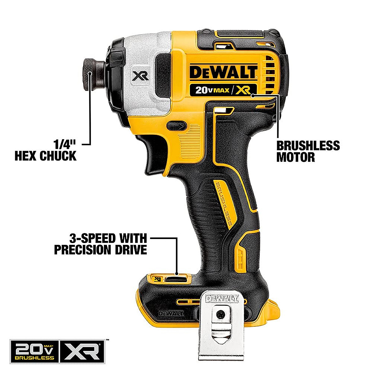 DEWALT 20V MAX Cordless Drill and Impact Driver, Power Tool Combo Kit with 2 Batteries and Charger, Brushless (DCK283D2)