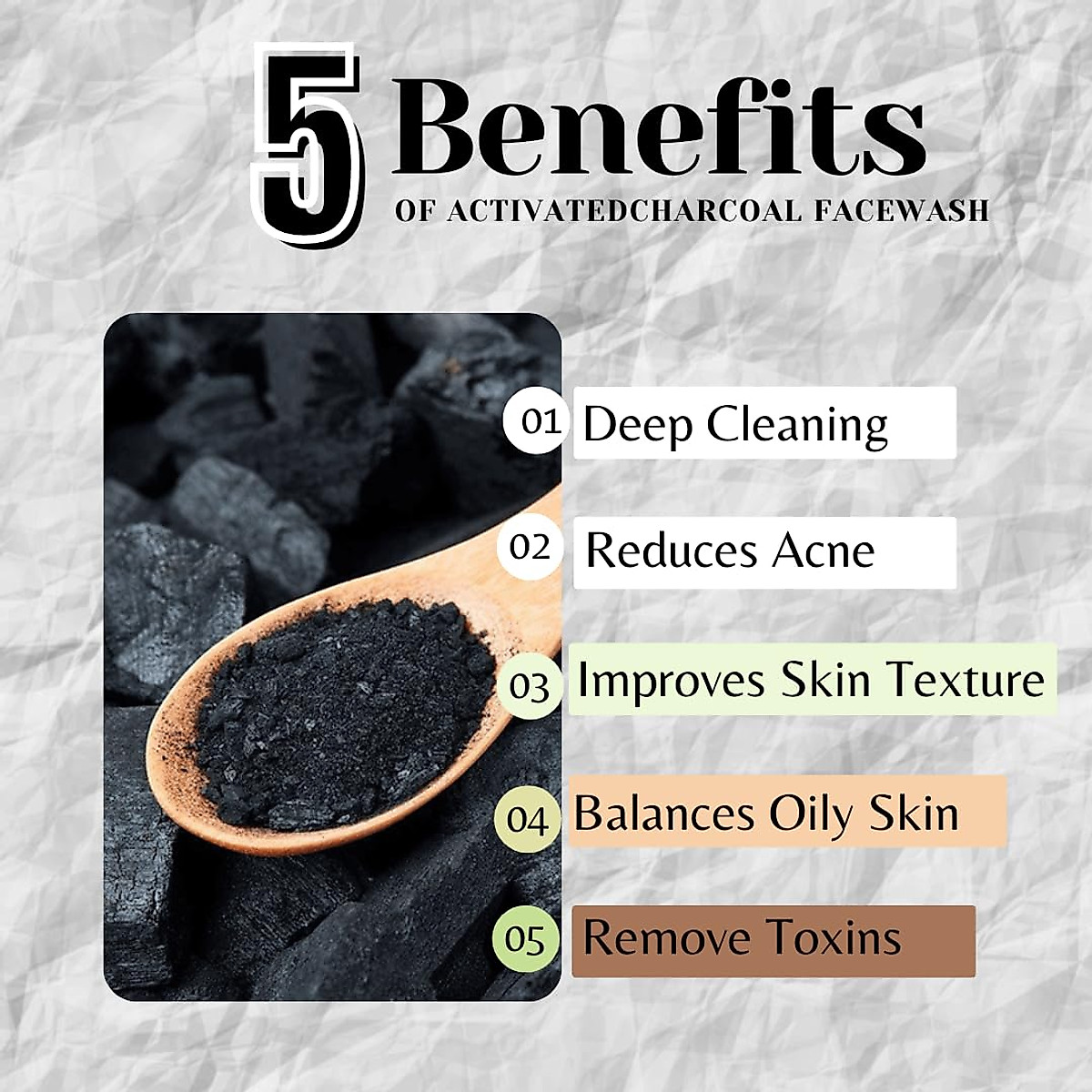 One With Nature 3 Pack Dead Sea Salt Activated Charcoal Soap Black Bar Soap Detoxifying Body Wash Soap Bar & Face Soap Vegan Men Soap with Shea Butter 100% Natural Soap for Men & Women Soap Bar, 4oz