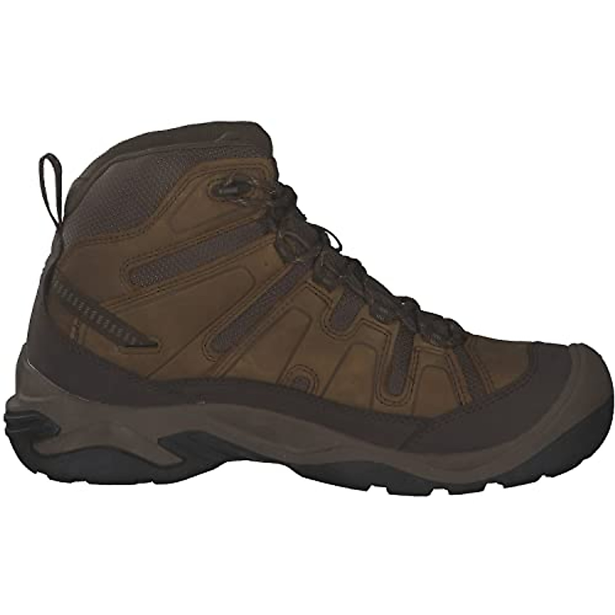 Keen Men's Circadia Mid Height Comfortable Waterproof Hiking Boots, Bison/Brindle, 10.5 Wide
