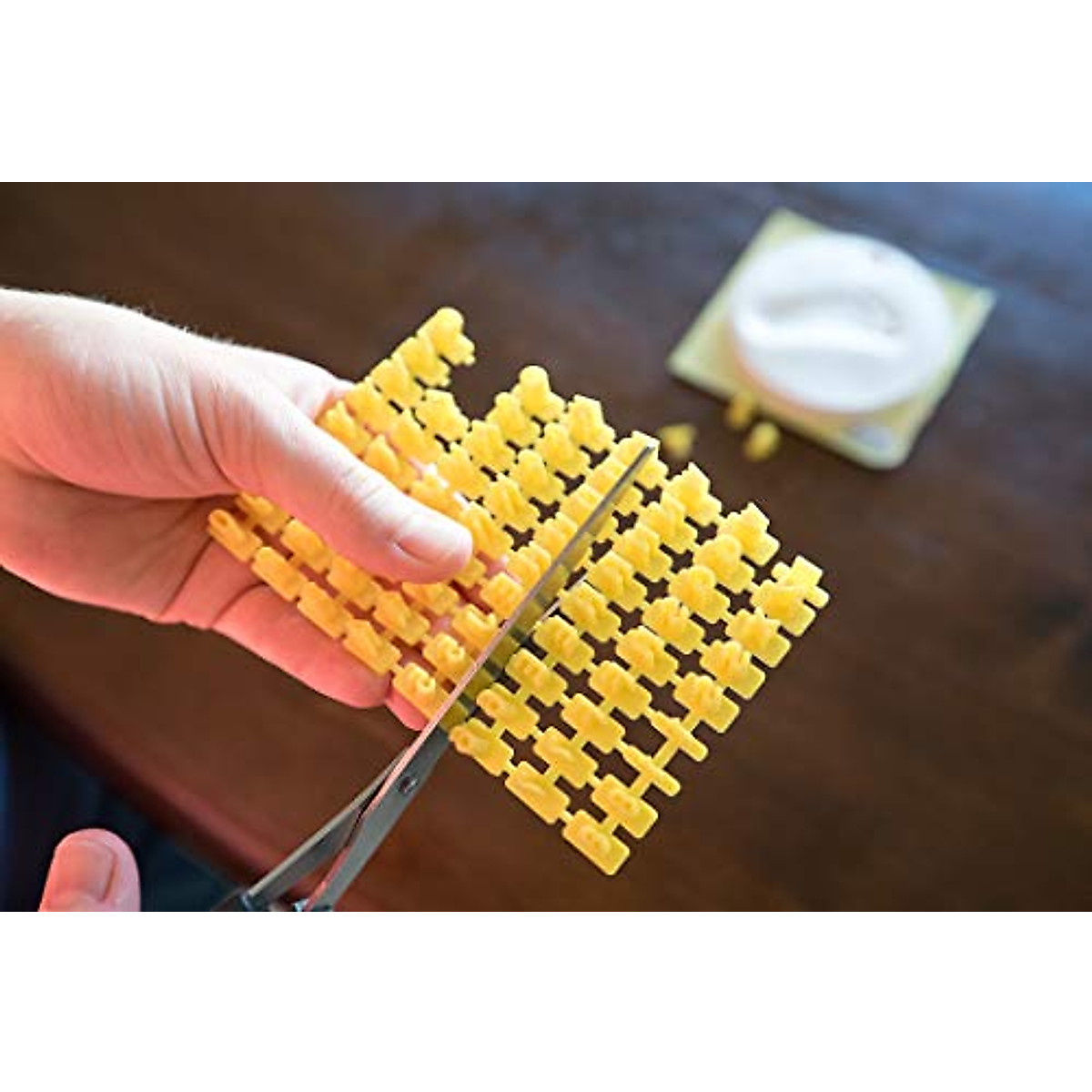 Baby Ornament Keepsake Kit (Newborn Bundle) 2 EASELS, 4 Ribbons & Letters! Baby Handprint Kit and Footprint Kit, Clay Casting Kit for Baby Shower Gifts, Boys & Girls