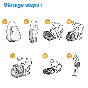 TUKAILAI Portable Pop Up Privacy Tent, Outdoor Camping Bathroom Toilet Shower Tent Spacious Dressing Changing Room for Hiking Beach Picnic Fishing, Instant Rain Shelter with Carrying Bag (White Grey)