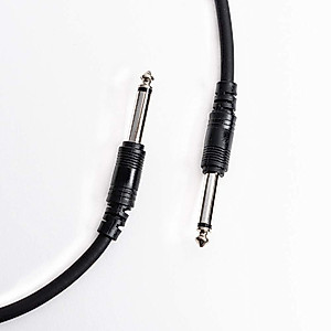 Senor Cable Instrument Cable | Instrument Cable Pack | Cable Instrument | Guitar Instrument Cable (Woven) Guitar Instrument Pack of 3 - Black (10.6 FT, Black, 3)